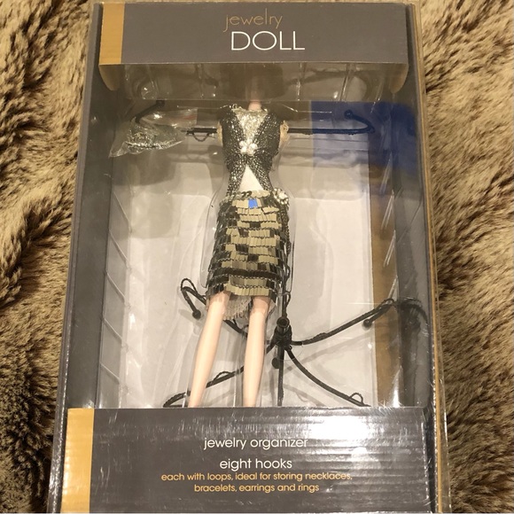 Bed Bath & Beyond | Storage & Organization | Nib Rachel Jewelry Doll With Eight Hooks Organizer ...